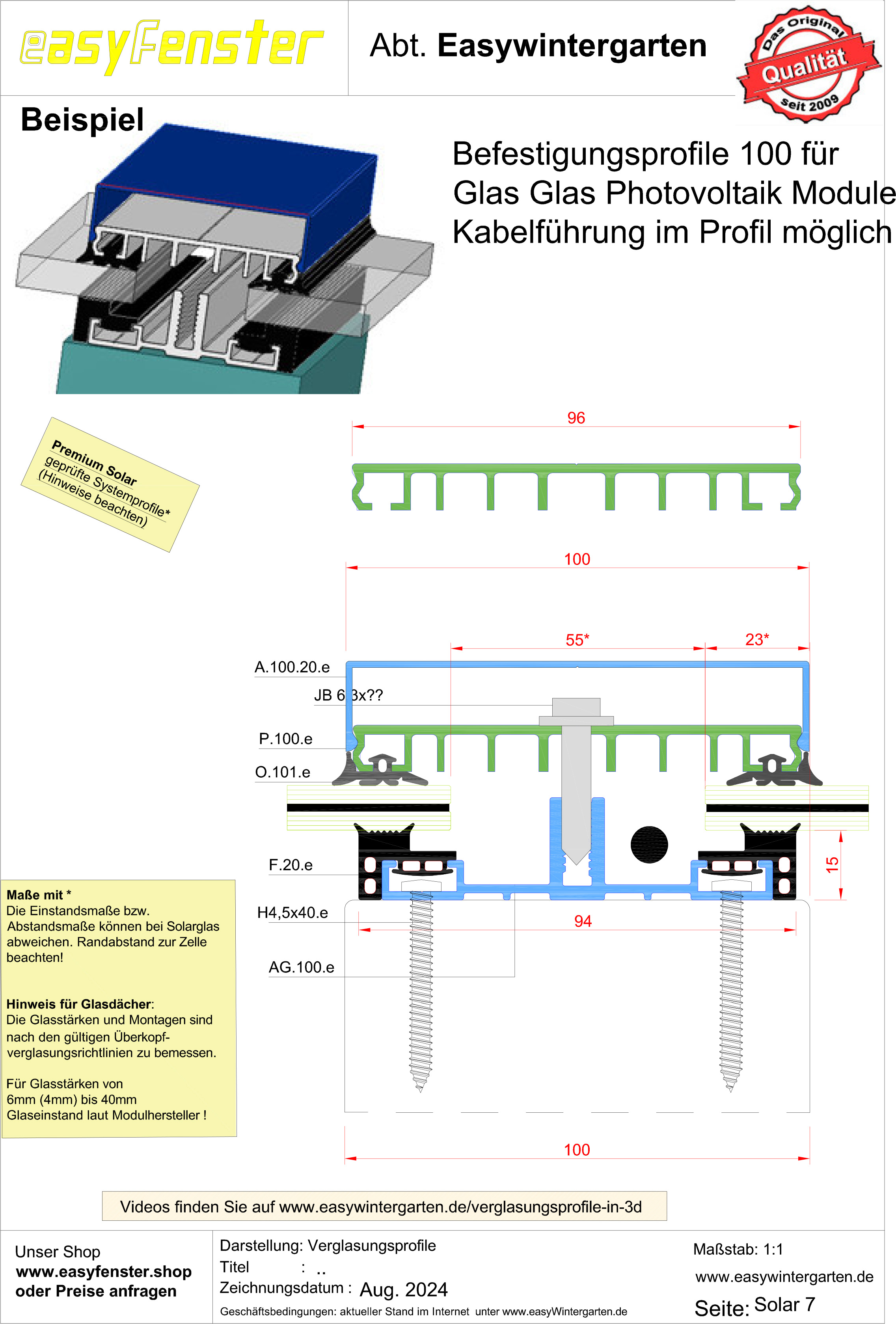Befestigungsprofile Fur Glasdach